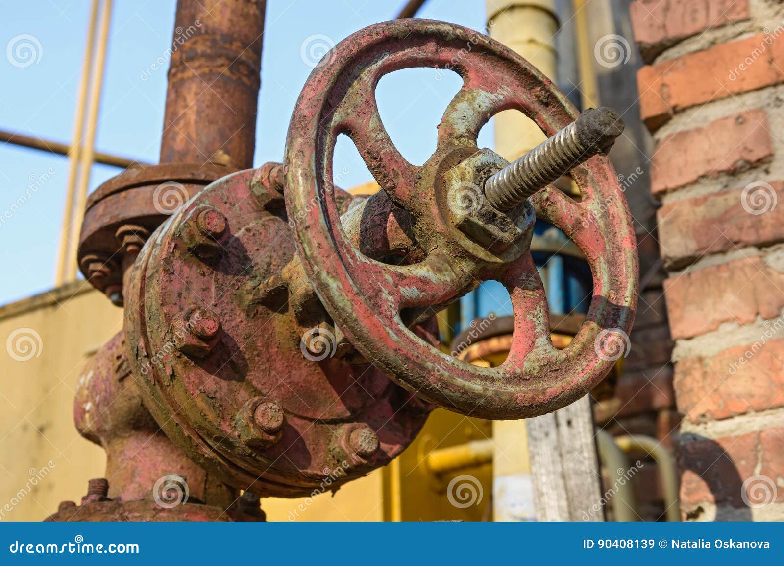 Old Rusty Flanged Connection Close Up Stock Image - Image of seal, seam ...