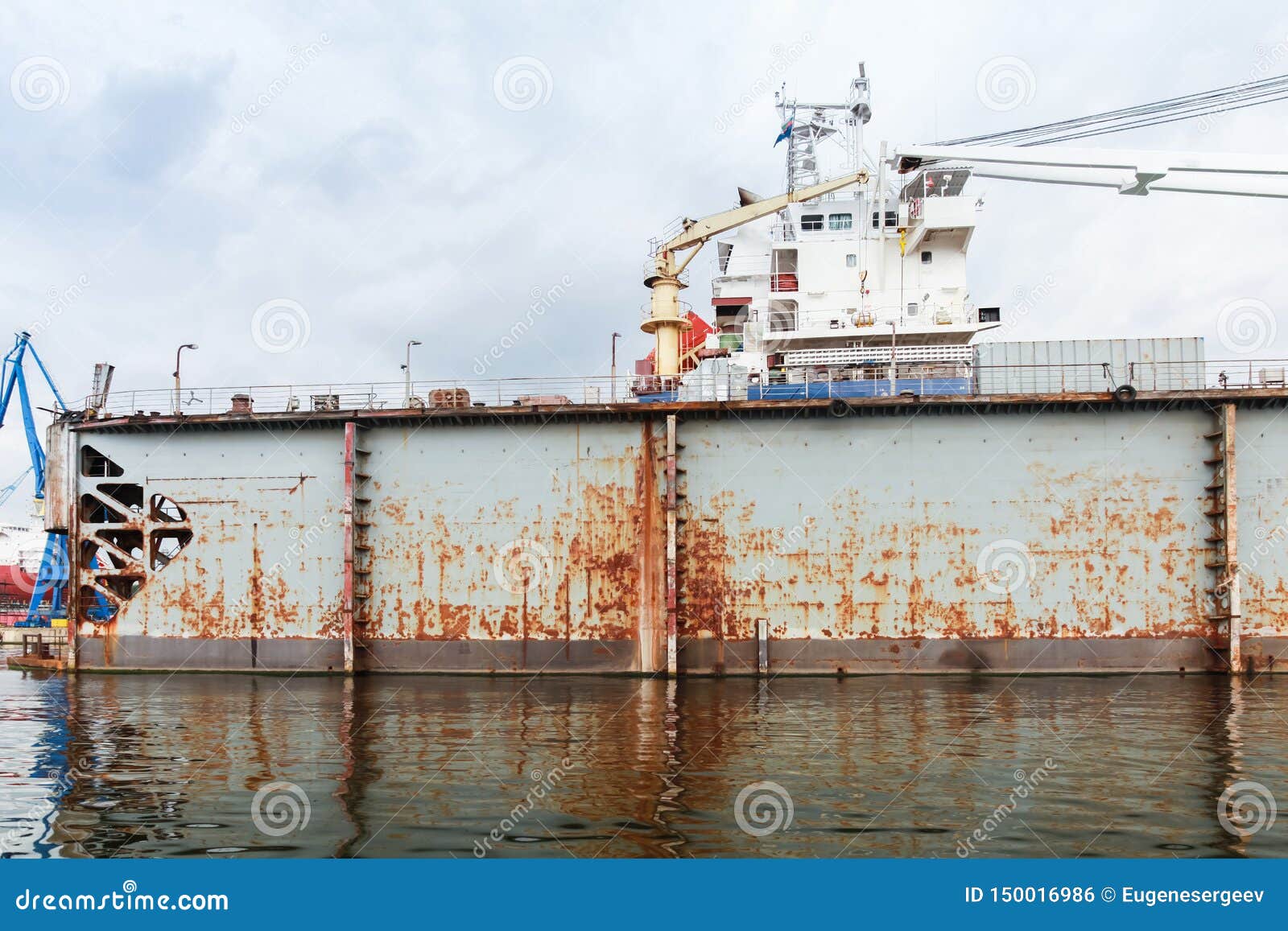 Old Rusty Floating Dry Dock Stock Photo - Image of ship, boat: 150016986