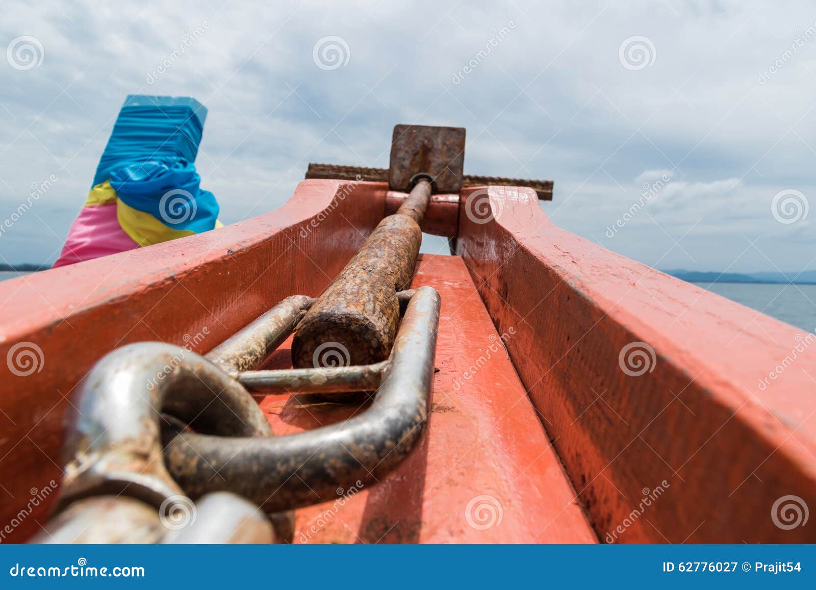 Old Rusty Folding Grapnel Anchor ,selective Focus Point Stock Image ...