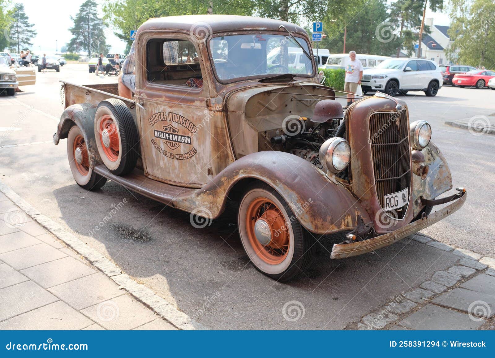 Old Rusty 1936 Ford Pickup Car Editorial Stock Image - Image of ...