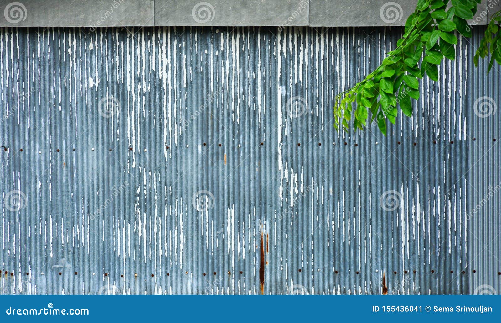 Old and Rusty Galvanized Wall. Stock Image - Image of steel, detail ...