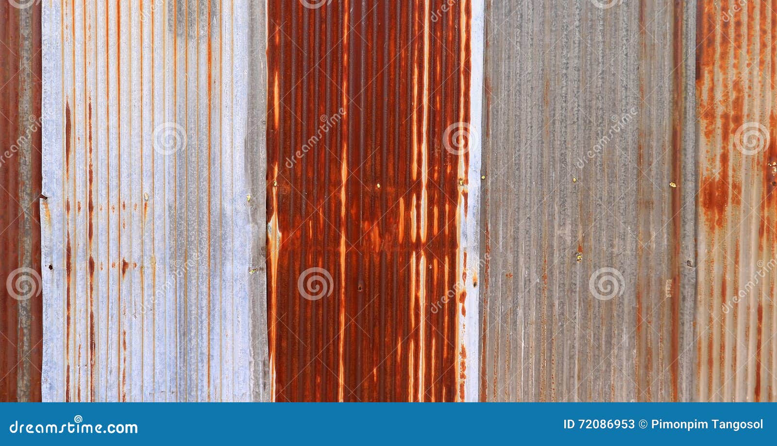 Old rusty galvanized zinc stock image. Image of rough - 72086953