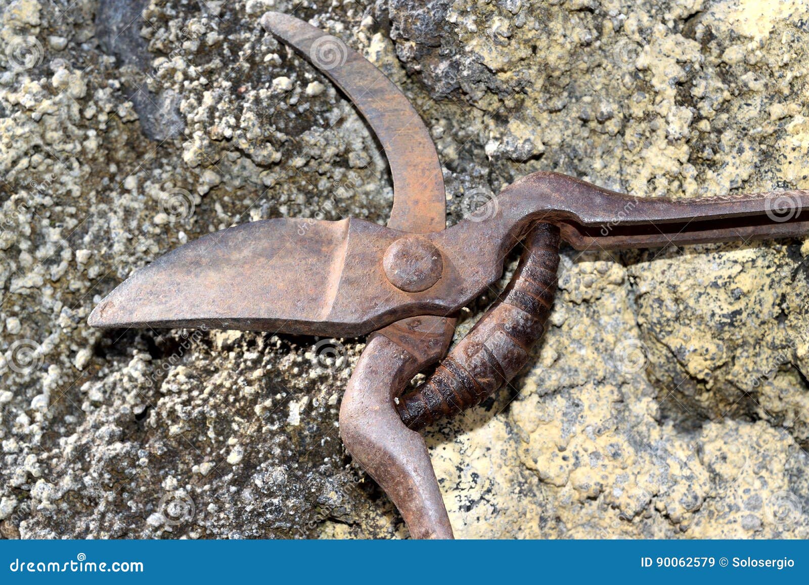 Old rusty garden shears stock image. Image of iron, dirty - 90062579