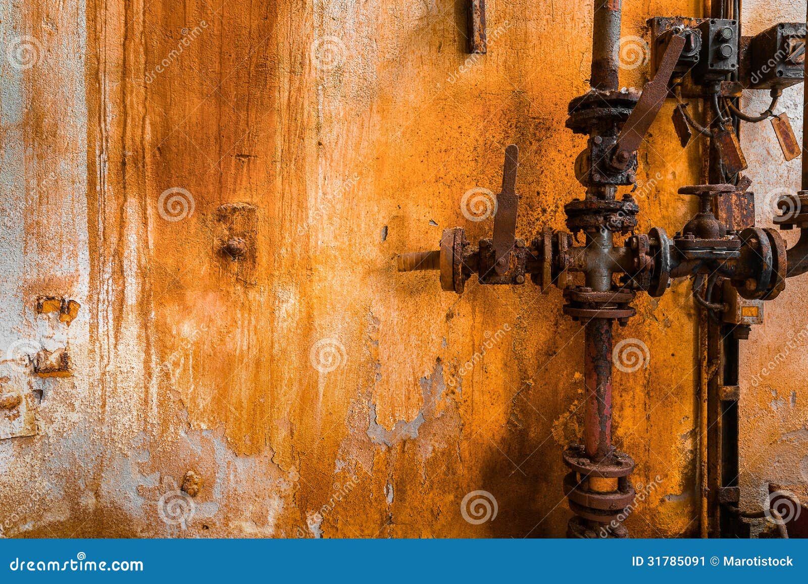 Old rusty gas pipe line stock image. Image of meter, toxic - 31785091