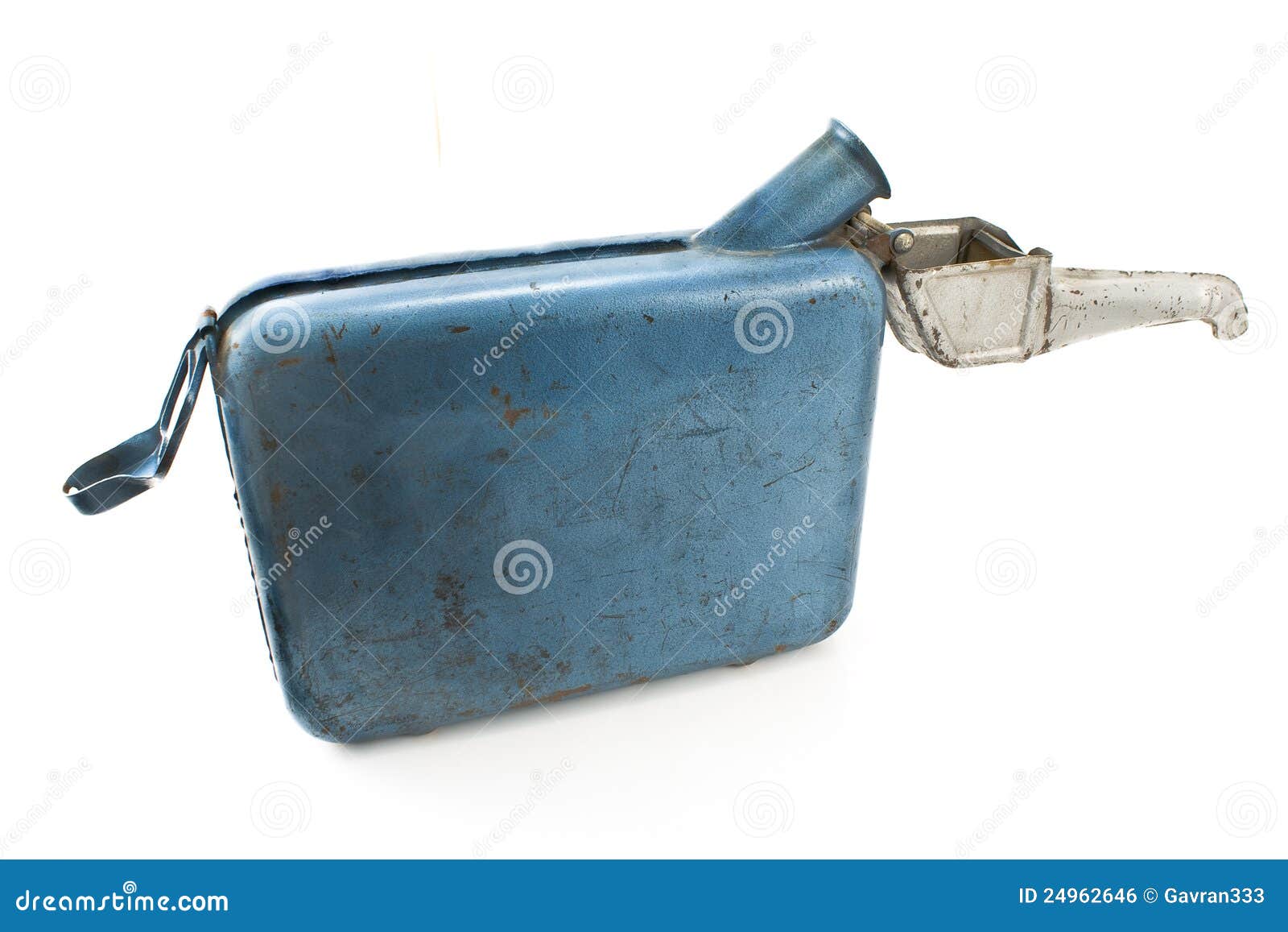 Old Rusty Gasoline Jerry Can with Lid Stock Photo - Image of jerry ...