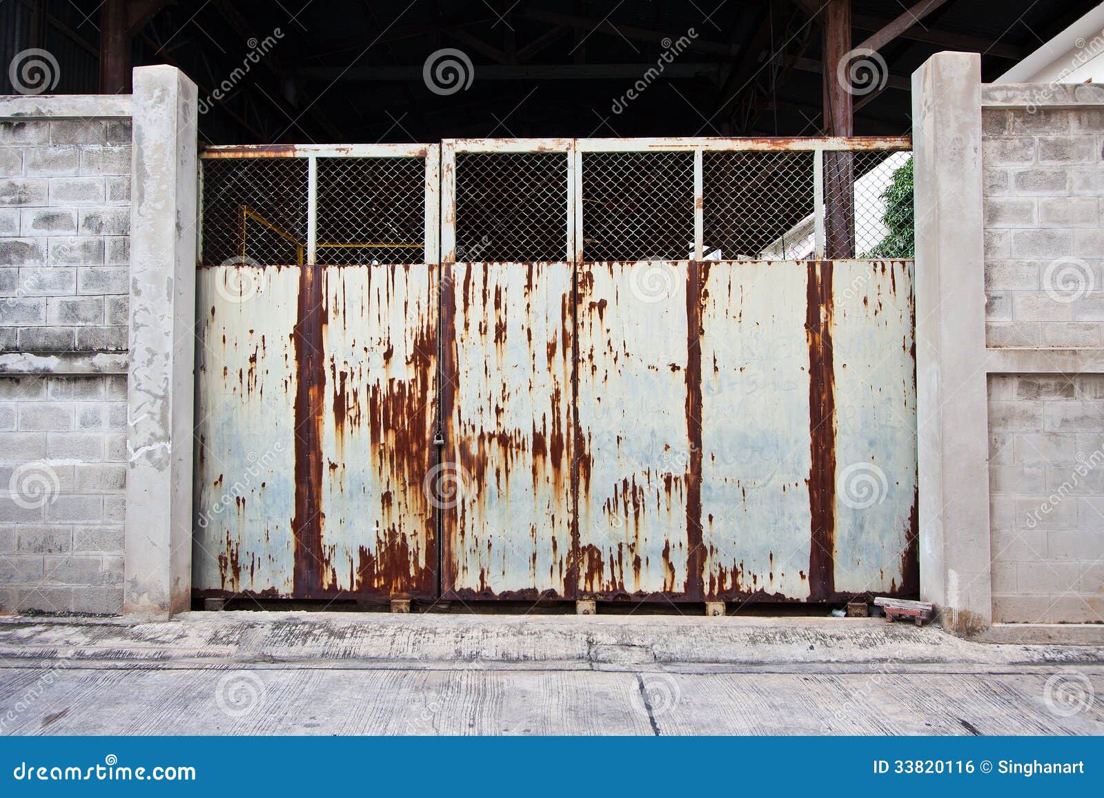 Old Rusty Gate Door stock photo. Image of blank, dark - 33820116