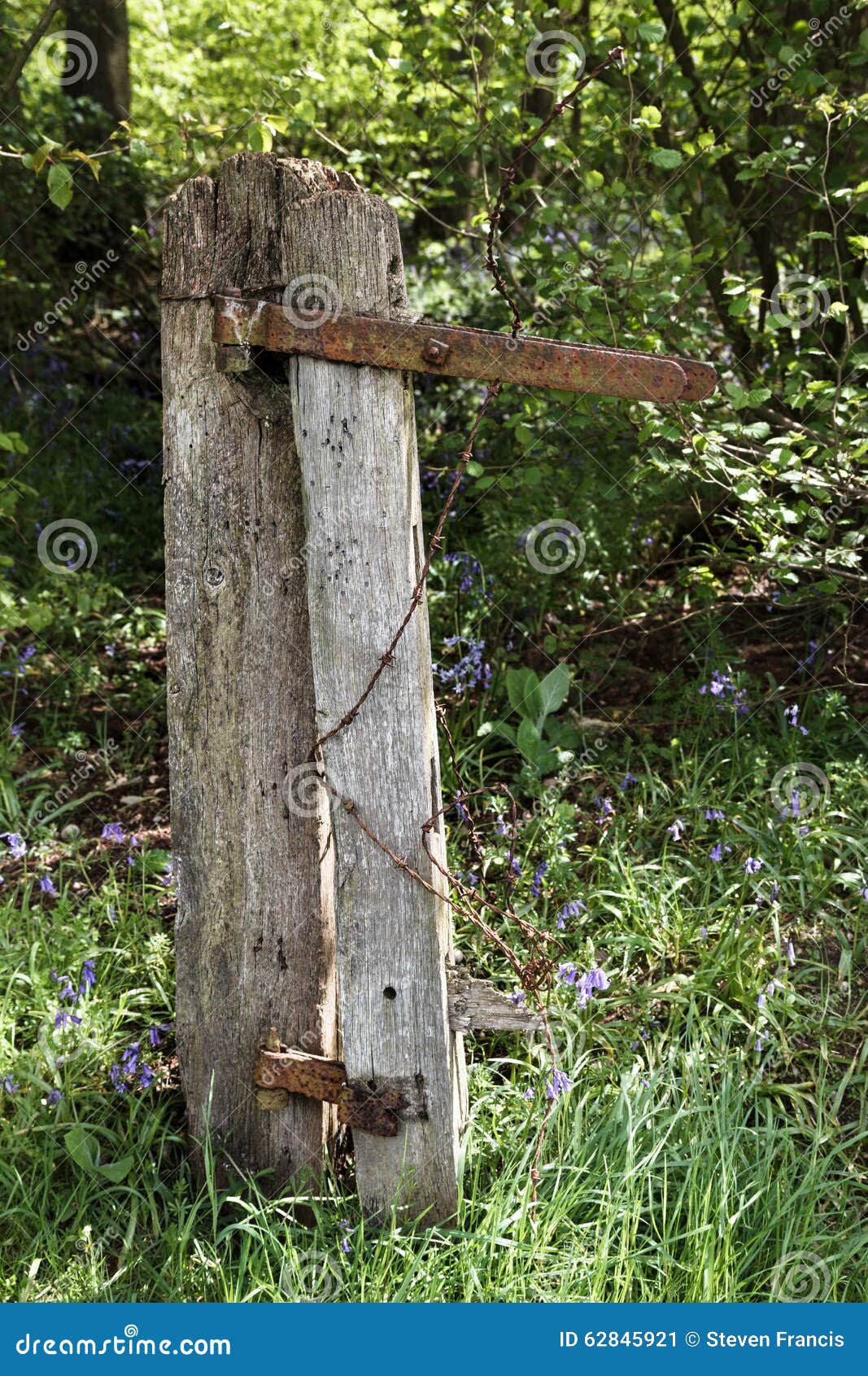 Old Rusty Gate Post stock image. Image of rusty, countryside - 62845921