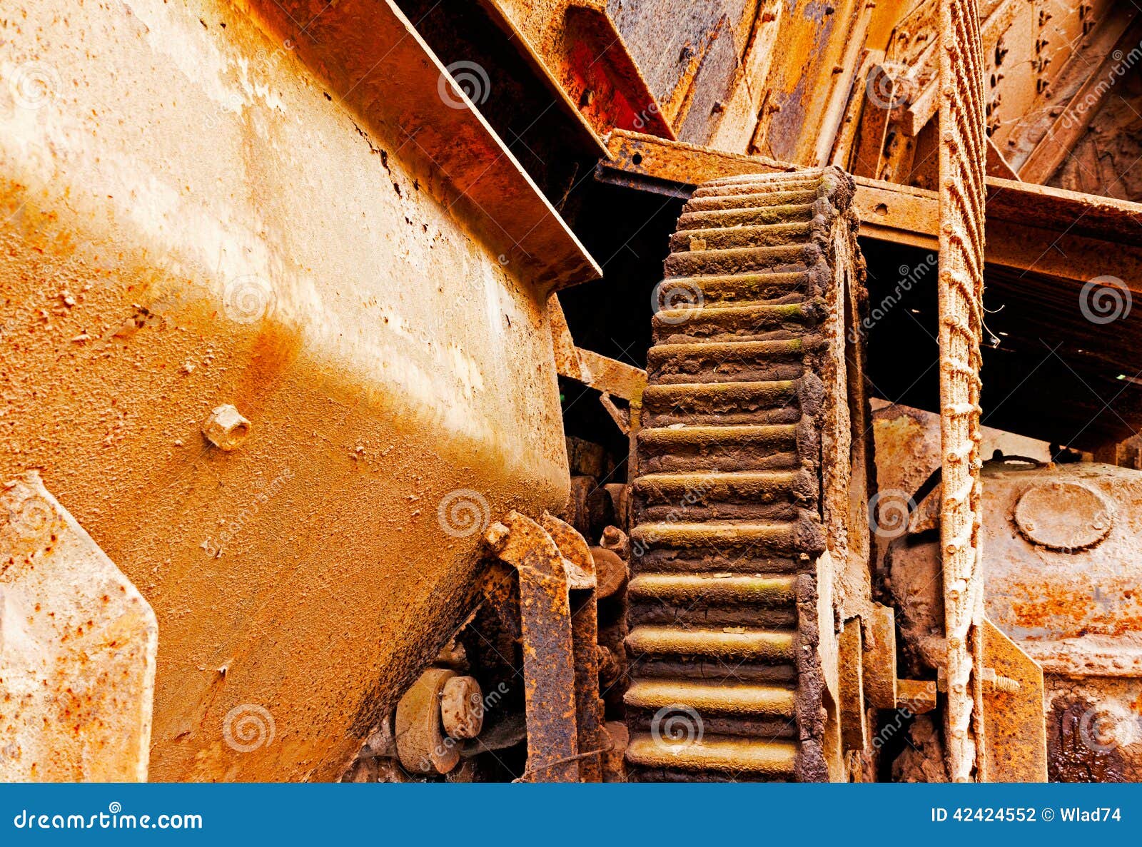 Old Rusty Gear Wheel in Abandoned Factory Stock Photo - Image of drive ...