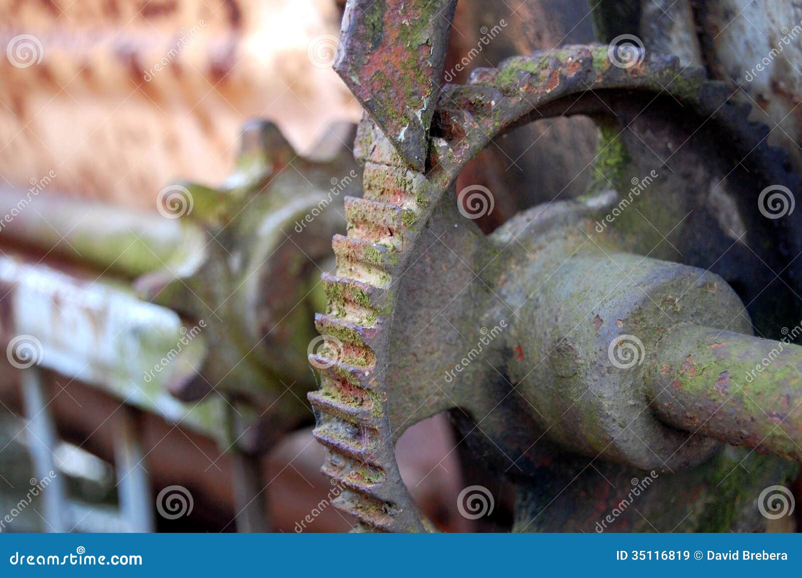 Old rusty gears stock image. Image of vintage, industry - 35116819