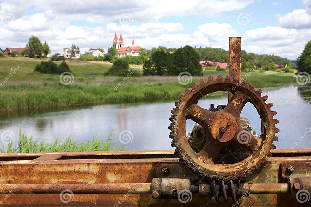 Old rusty gears and cogs stock photo. Image of heavy - 90065558