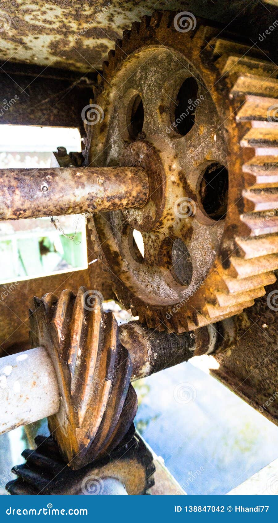 Old rusty gears stock photo. Image of metallic, mechanism - 138847042
