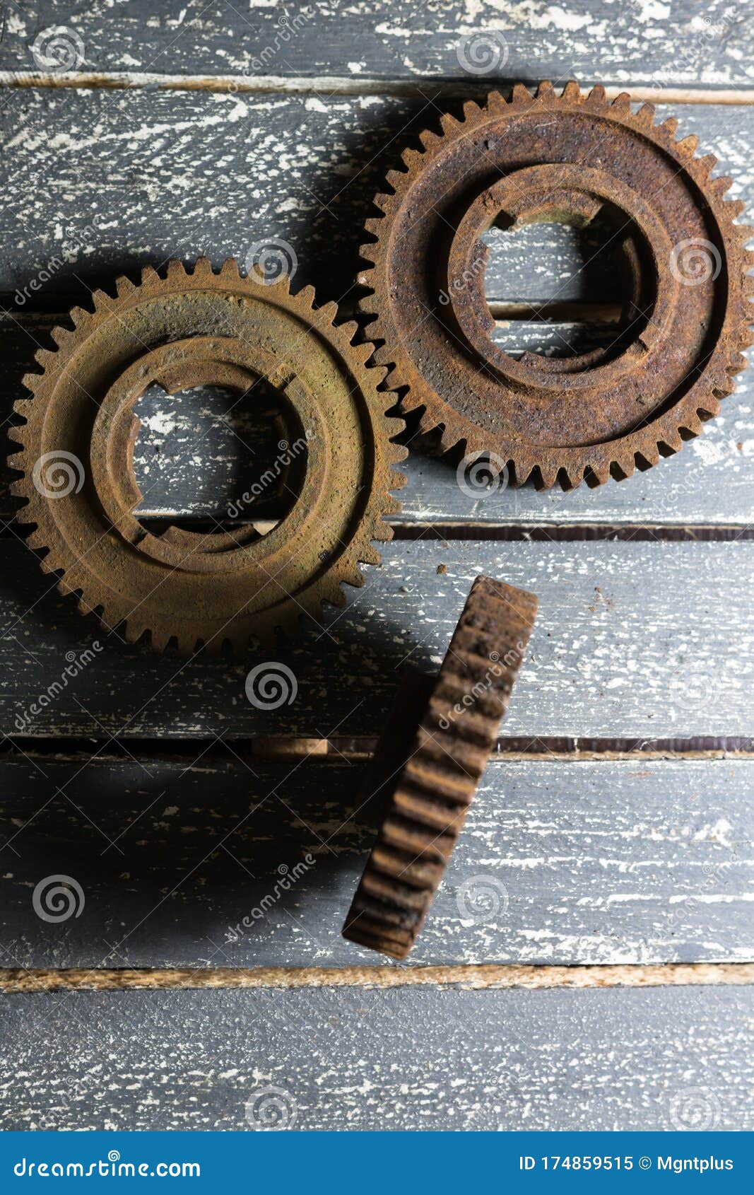 Old rusty gears stock image. Image of machine, connecting - 174859515