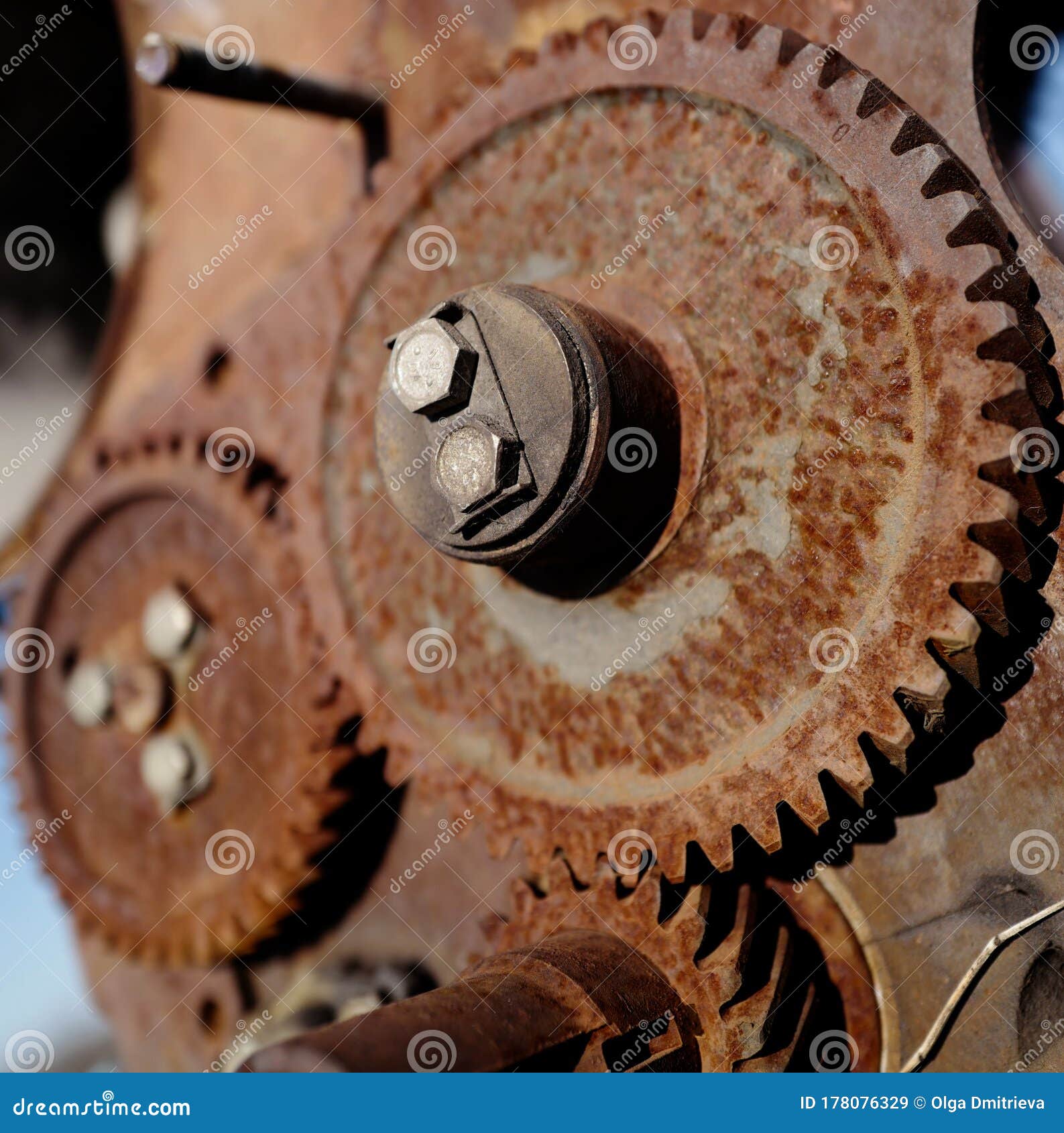 Old rusty gears stock image. Image of tool, wheel, background - 178076329