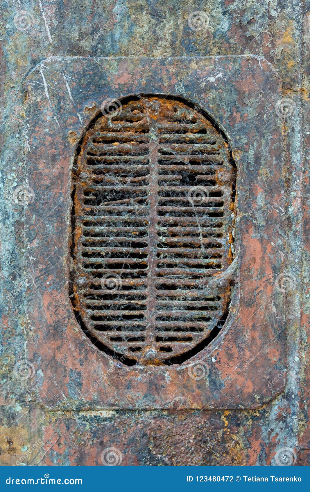 Old Rusty Grate In A Mold On An Abandoned Ship Royalty-Free Stock Image ...