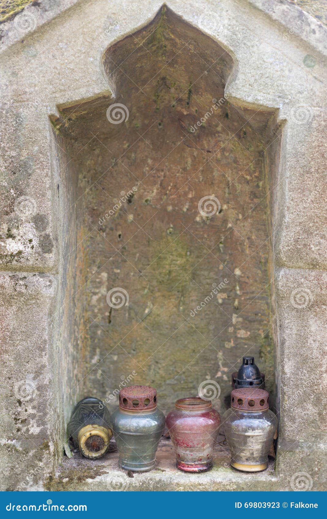Old rusty grave candles stock image. Image of mortal - 69803923