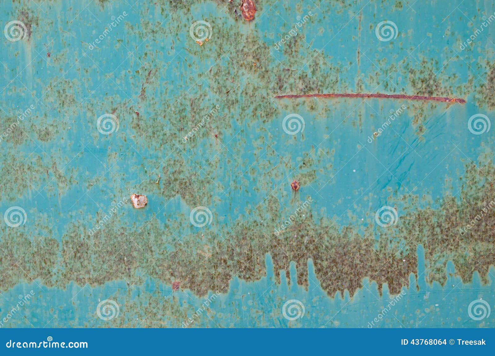 Old and Rusty Green Color Steel Plate Stock Photo - Image of aged ...