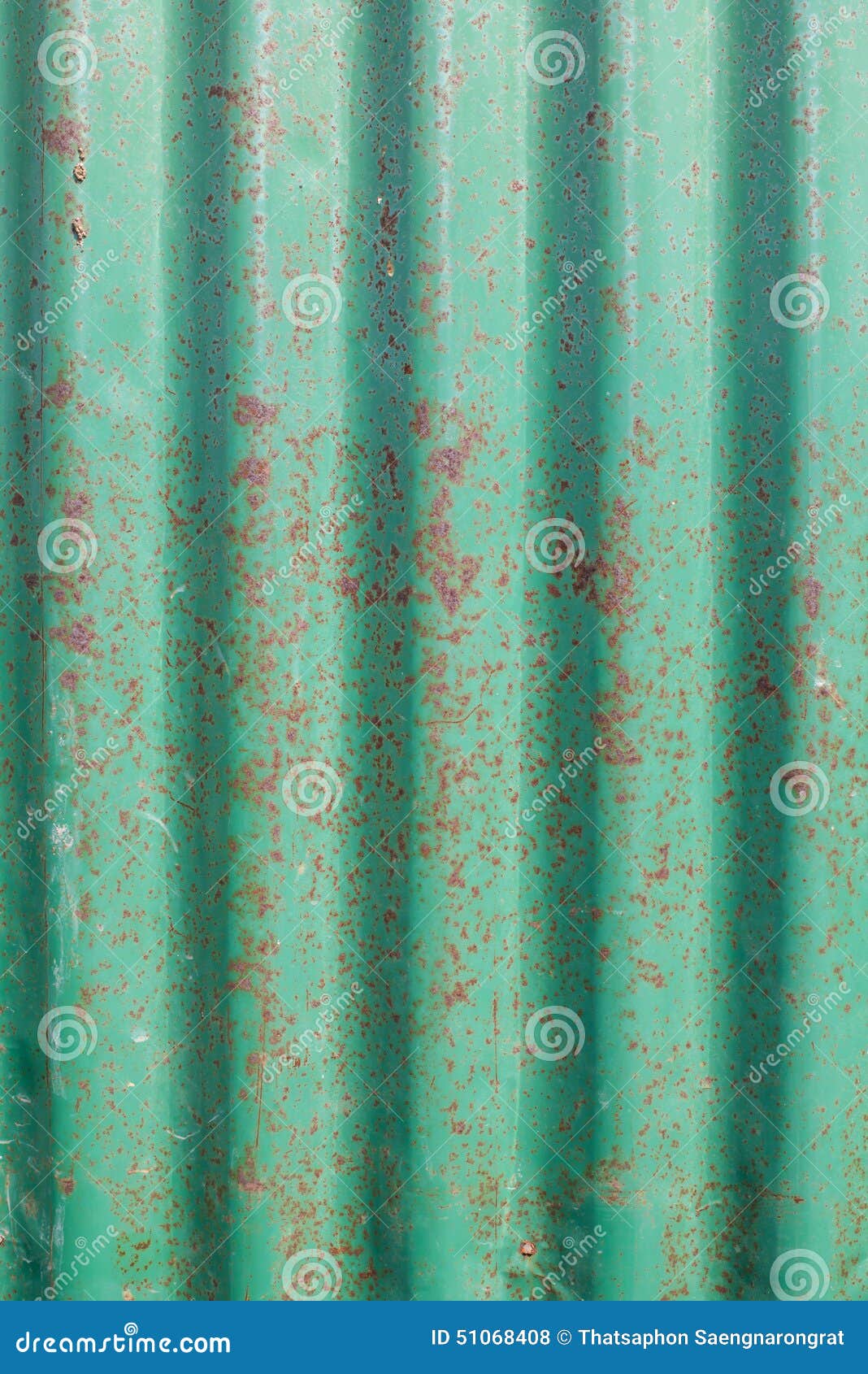 Old Rusty Green Corrugated Metal Wall Stock Photo - Image of silver ...