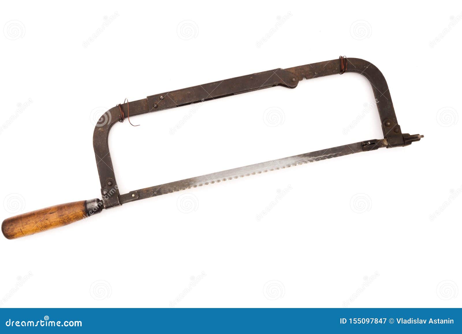 Old Hacksaw Isolated On White Background Stock Photography ...