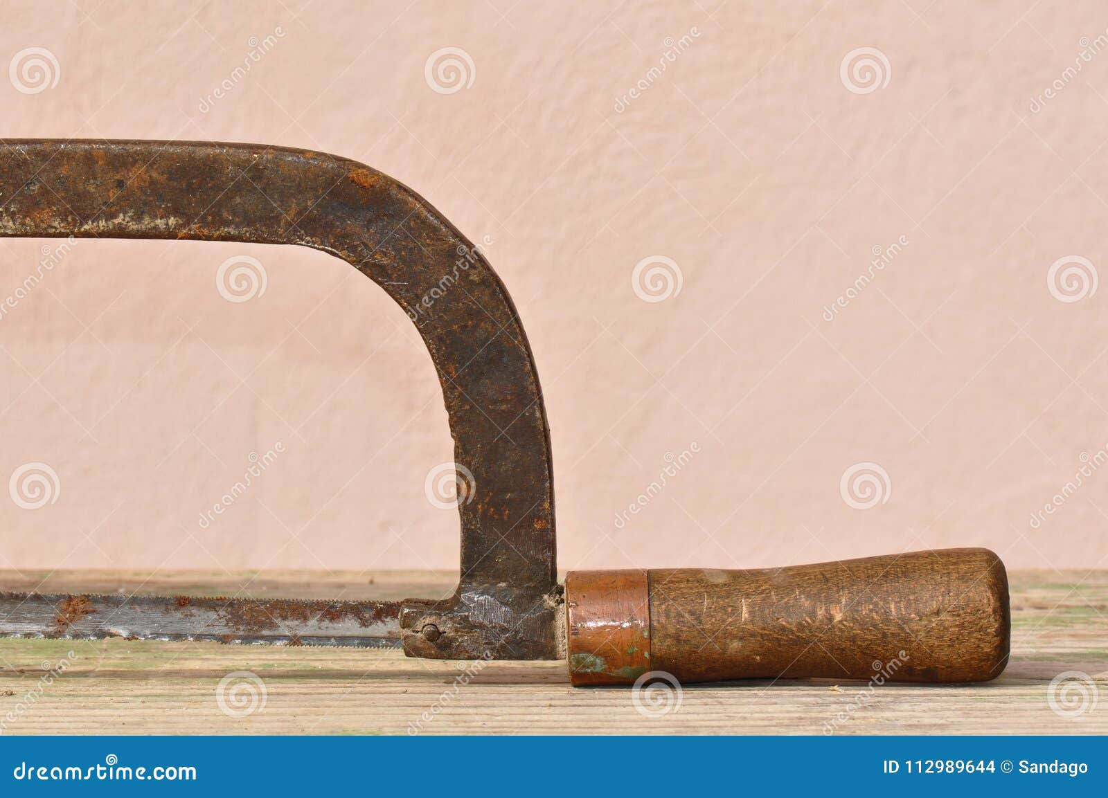 Old rusty hacksaw stock photo. Image of carving, construction - 112989644
