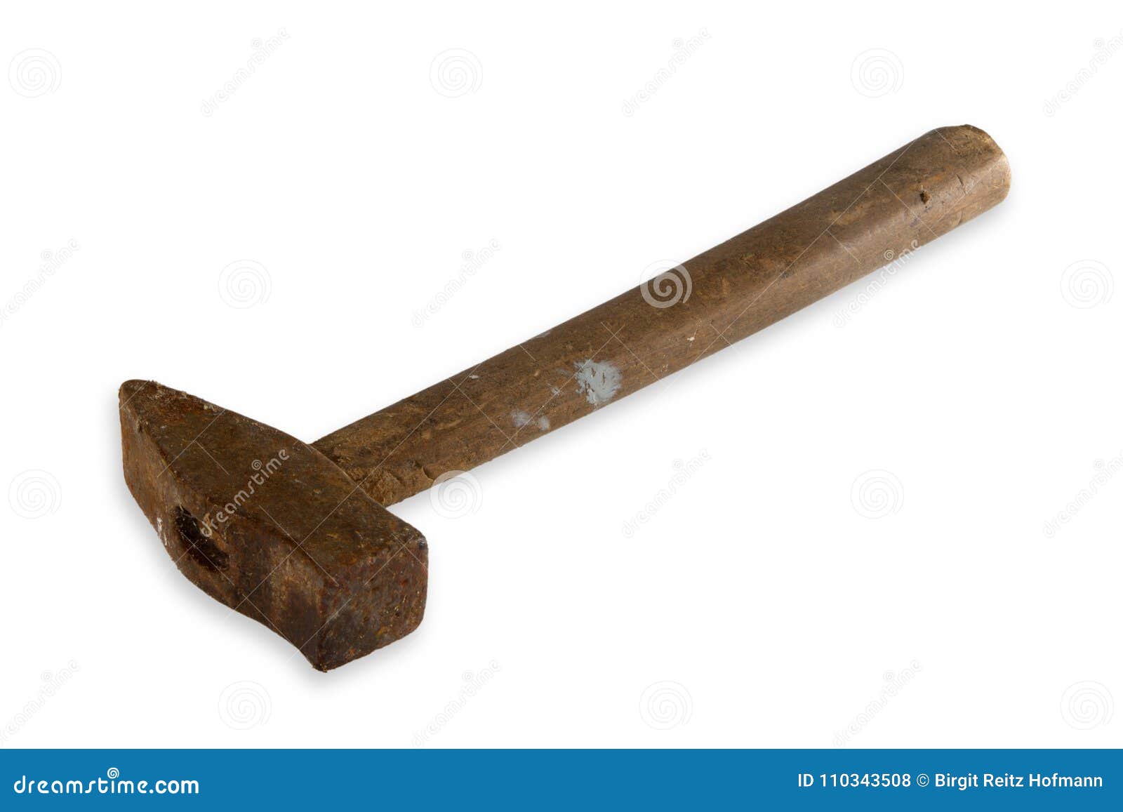 Old rusty hammer stock photo. Image of industrial, tool - 110343508