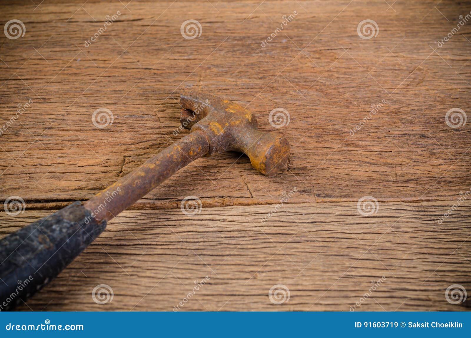 Old rusty hammer tools stock image. Image of tool, toolbox - 91603719
