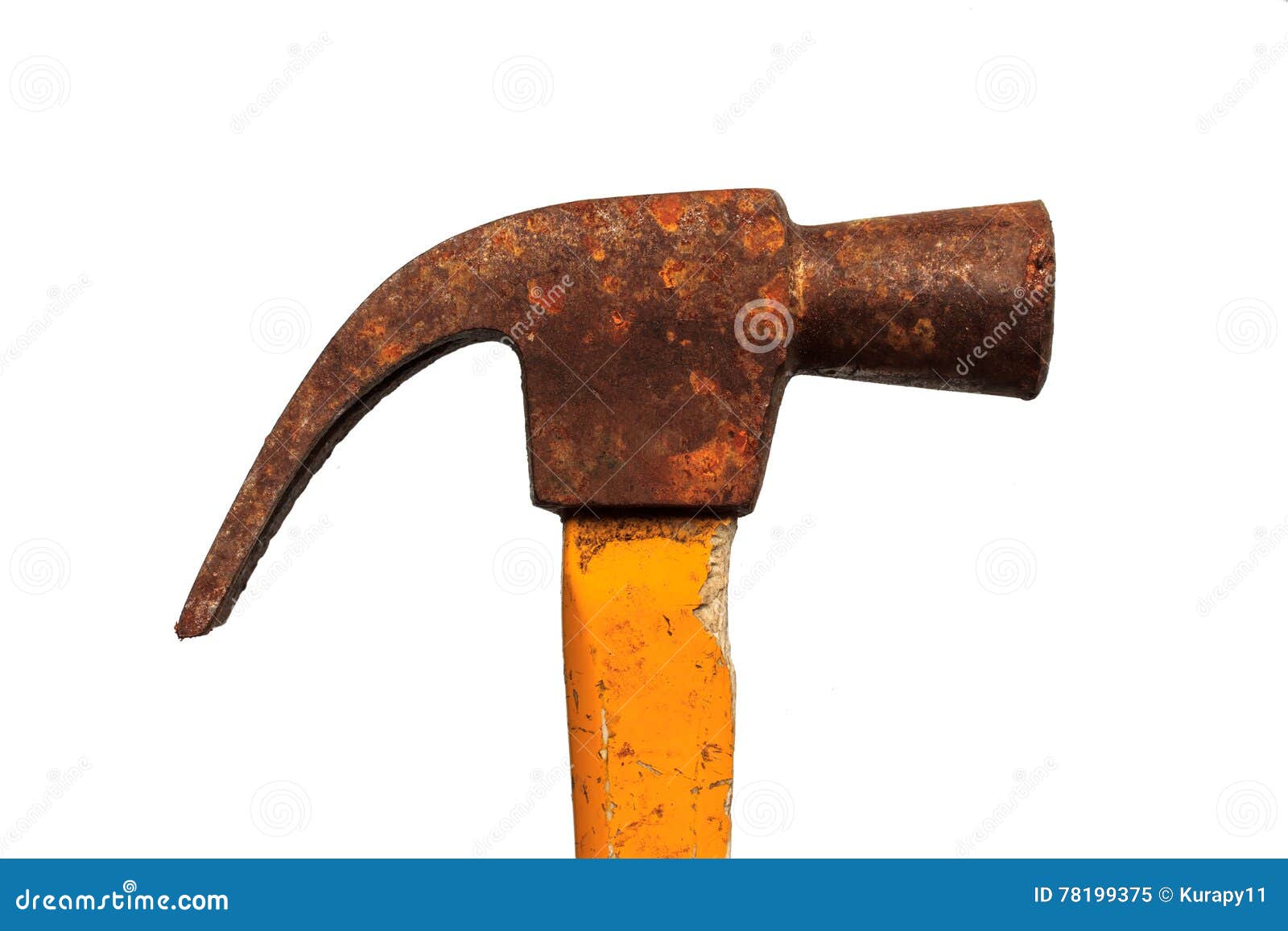 Old rusty hammer stock image. Image of instrument, equipment - 78199375