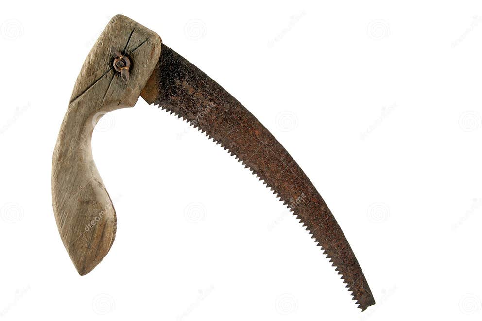 Old rusty hand saw stock image. Image of blade, wood - 17749533
