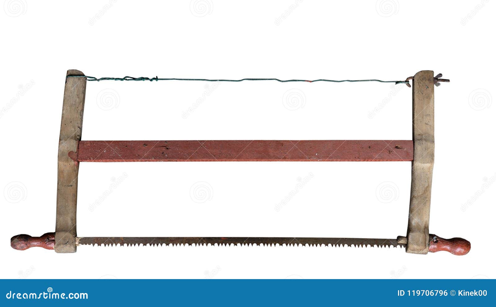 Old Rusty Hand Saw Isolated On White Background With Clipping Path ...