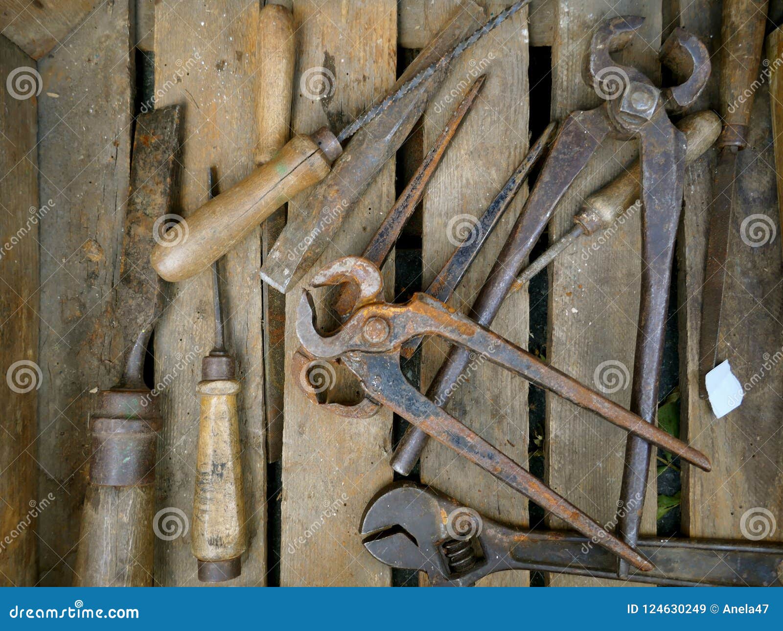 Old Rusty Hand Drill Stock Photography | CartoonDealer.com #270284186