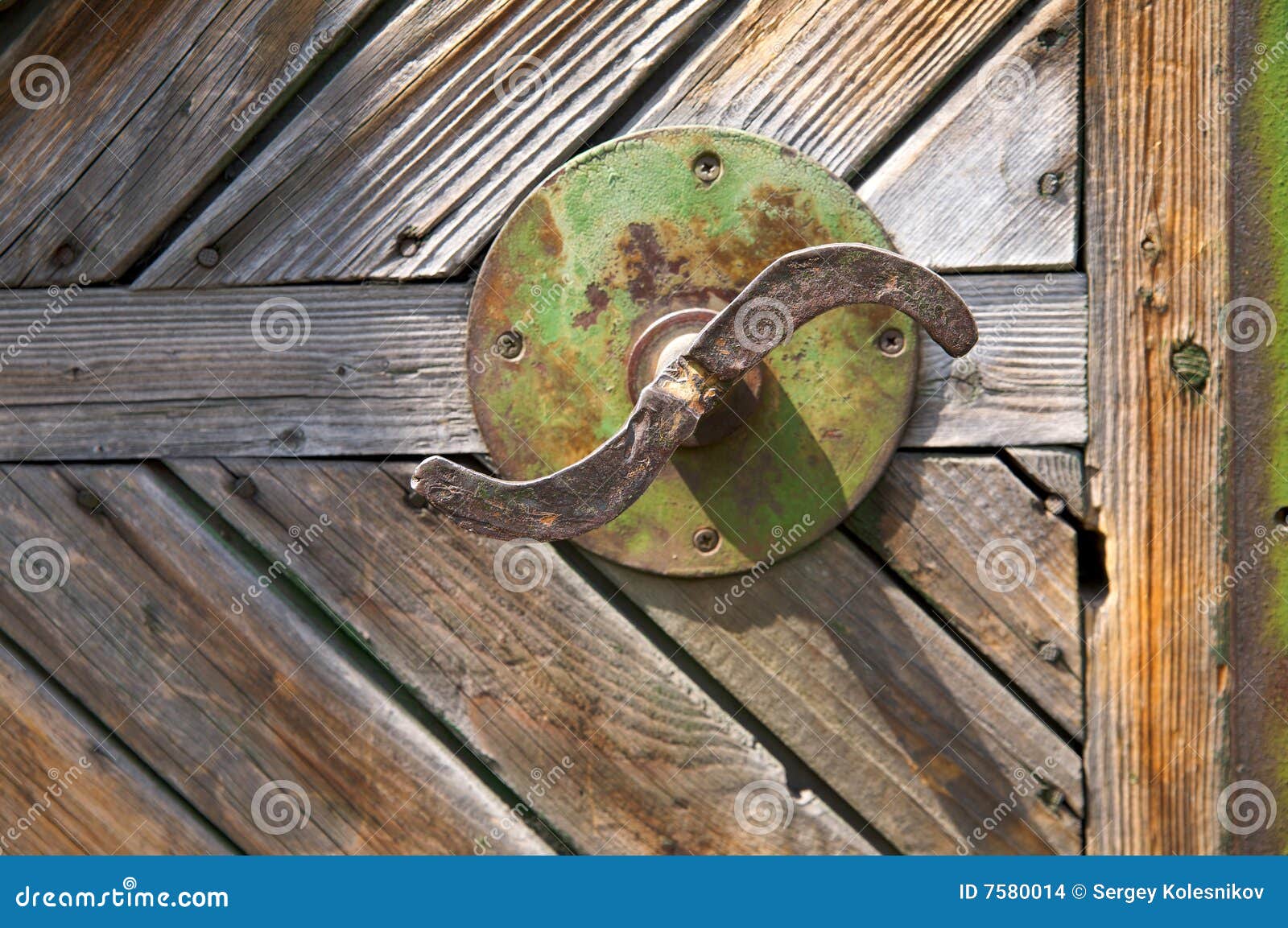 Old rusty handle stock photo. Image of gate, iron, entrance - 7580014