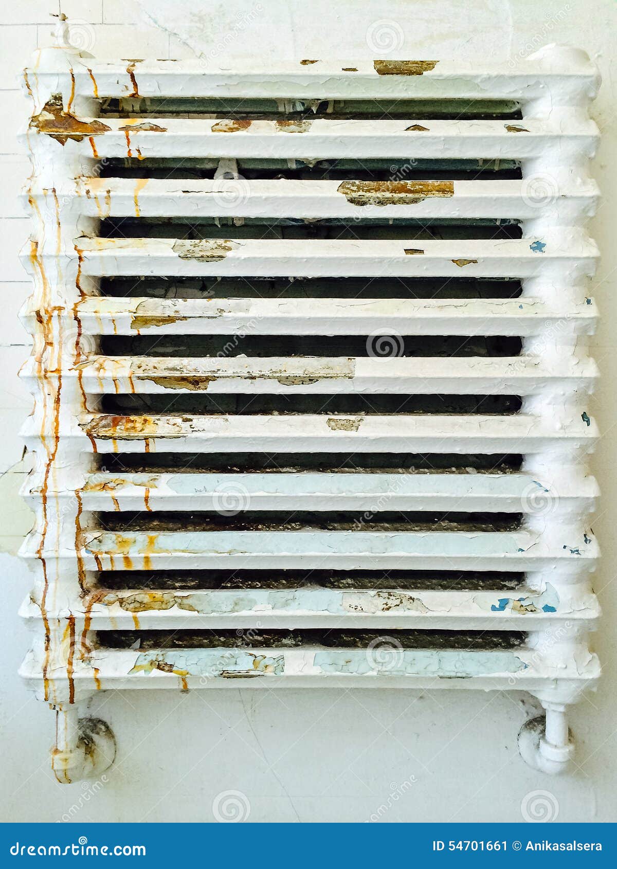 Old rusty heater stock image. Image of peeling, iron - 54701661