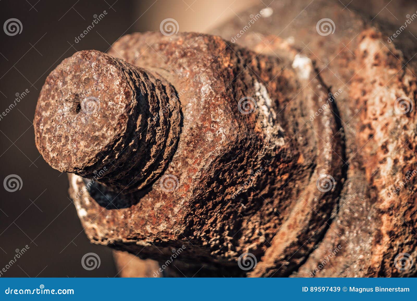 Old rusty hex bolt stock image. Image of diameter, rusty - 89597439