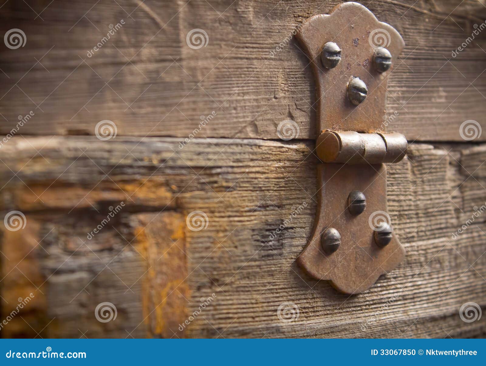 Old rusty hinge stock photo. Image of hardwood, rustic - 33067850