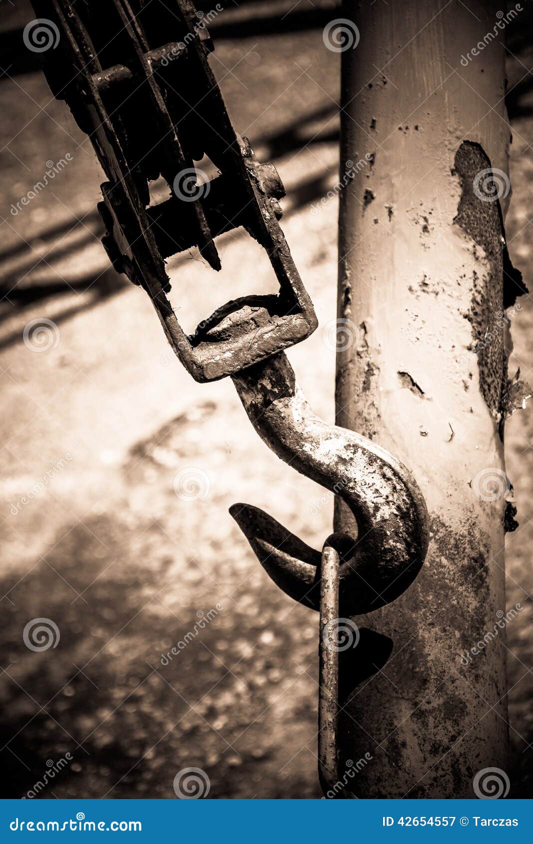 Old rusty hook stock image. Image of industry, rusty - 42654557