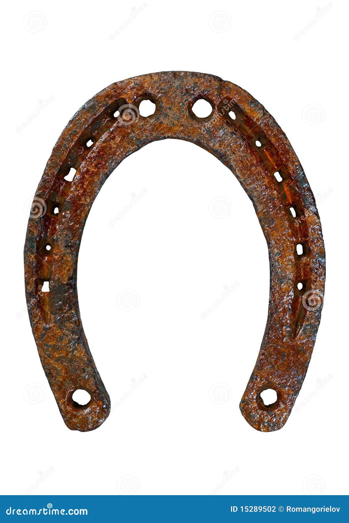 Old rusty horseshoe stock photo. Image of messy, horseshoe - 15289502