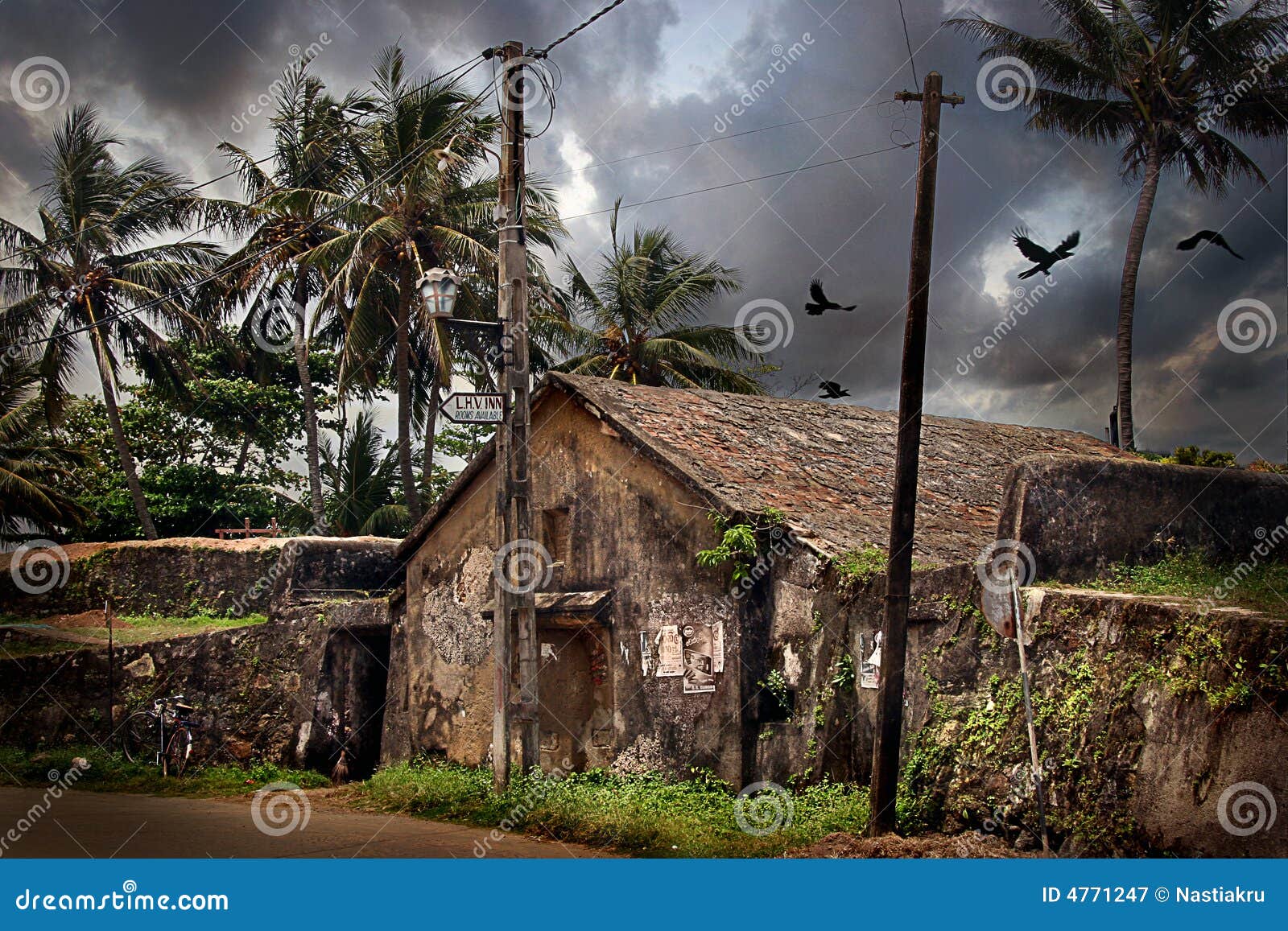 Old rusty house stock image. Image of full, creepy, estate - 4771247