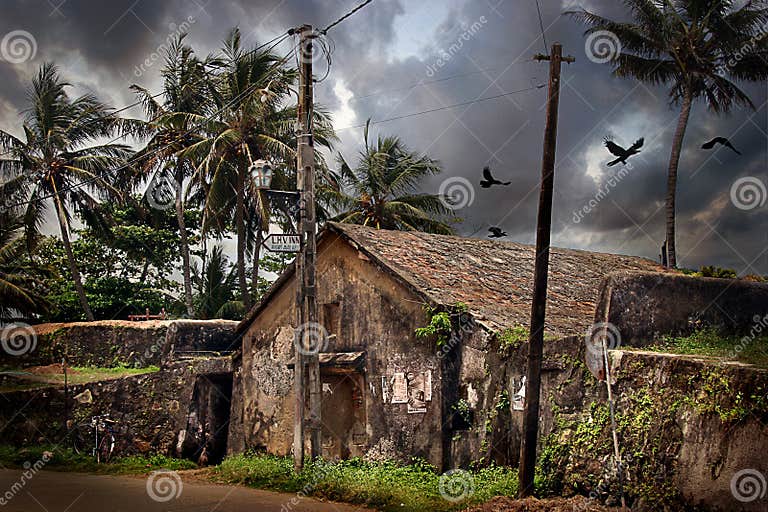 Old rusty house stock image. Image of full, creepy, estate - 4771247
