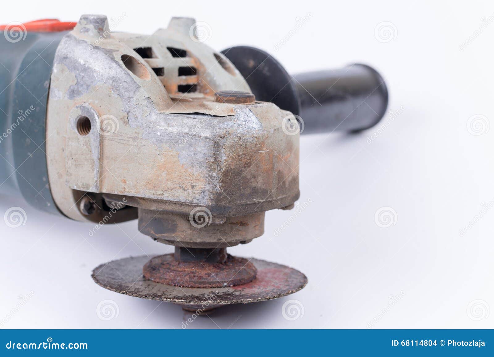 Old Rusty Industrial Grinder Over White Background Stock Photos - Free ...