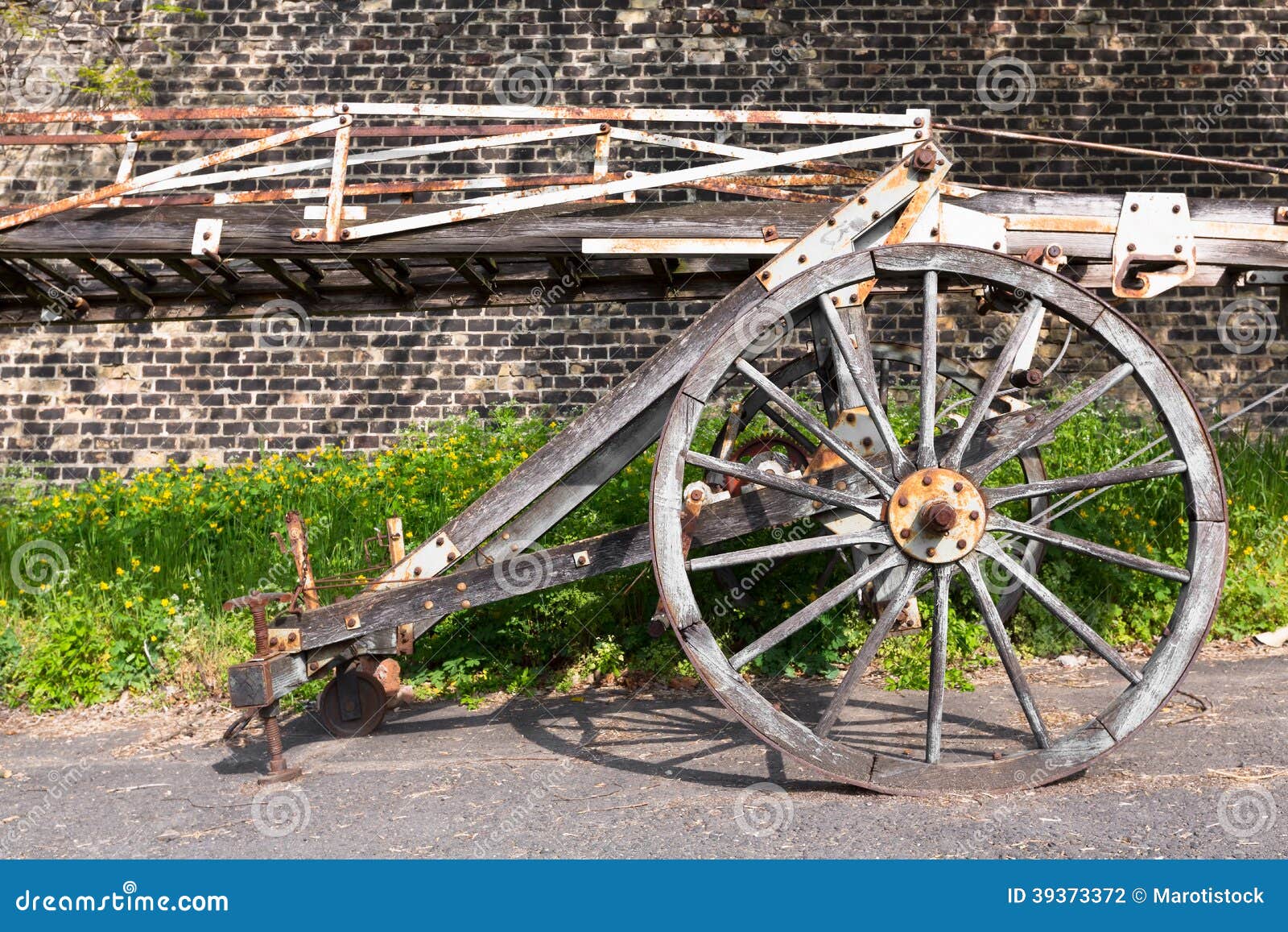 Old Rusty Industrial Ladder Stock Photo - Image of antique ...
