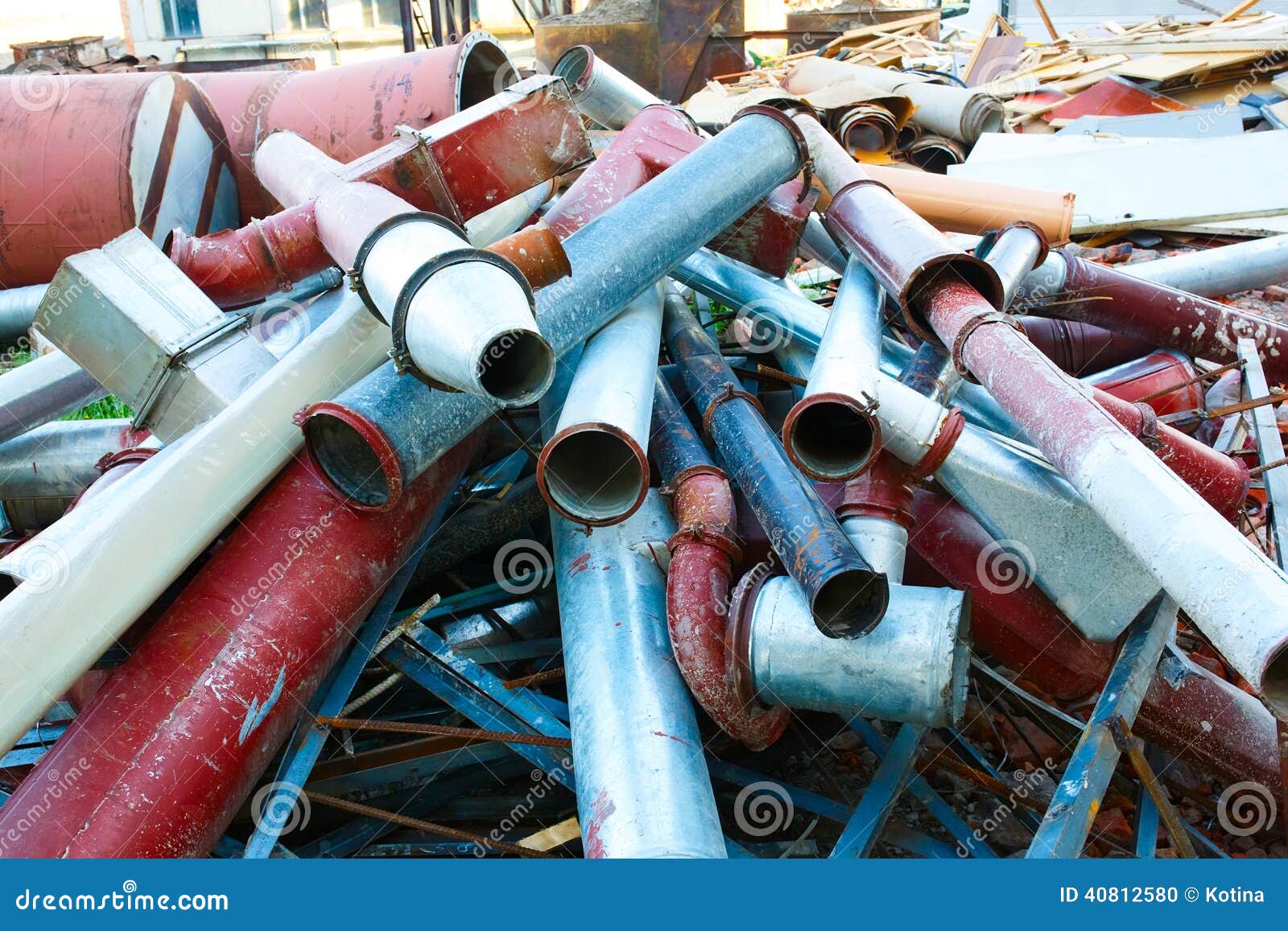 Old rusty industrial pipes stock photo. Image of pipes - 40812580