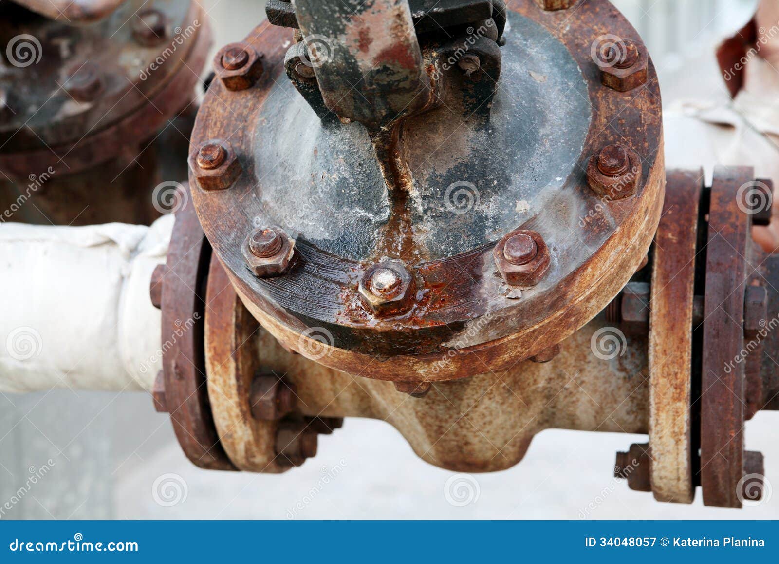 Old Rusty Industrial Water Pipe Stock Image - Image of grunge, pipeline ...