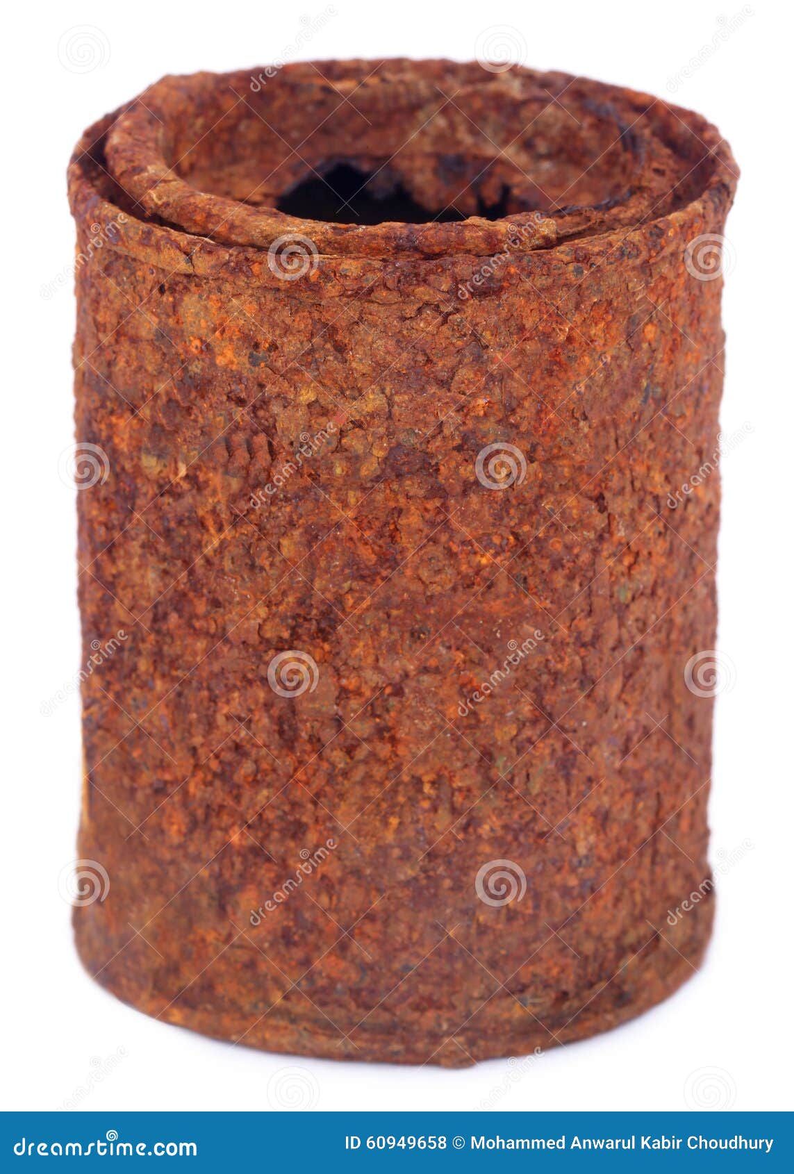Old rusty iron can stock photo. Image of rust, aged, vintage - 60949658