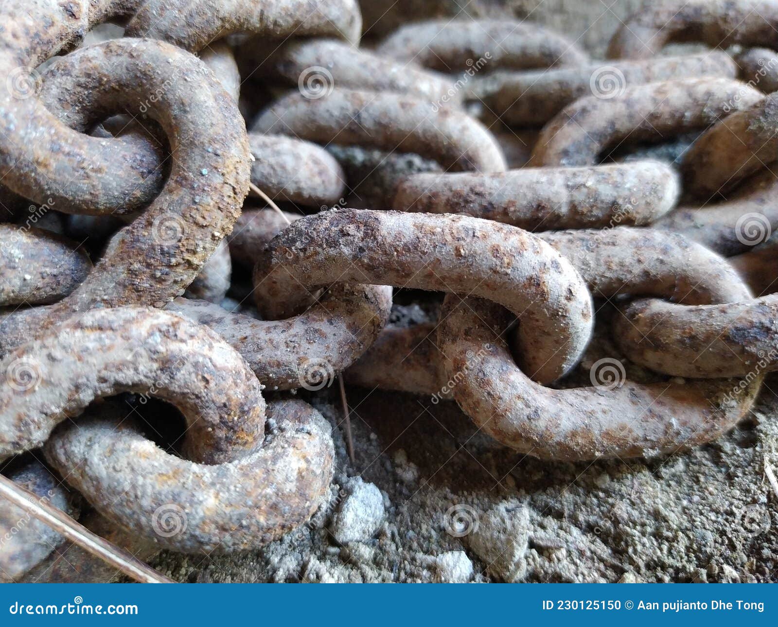 The old rusty iron chain stock photo. Image of chain - 230125150