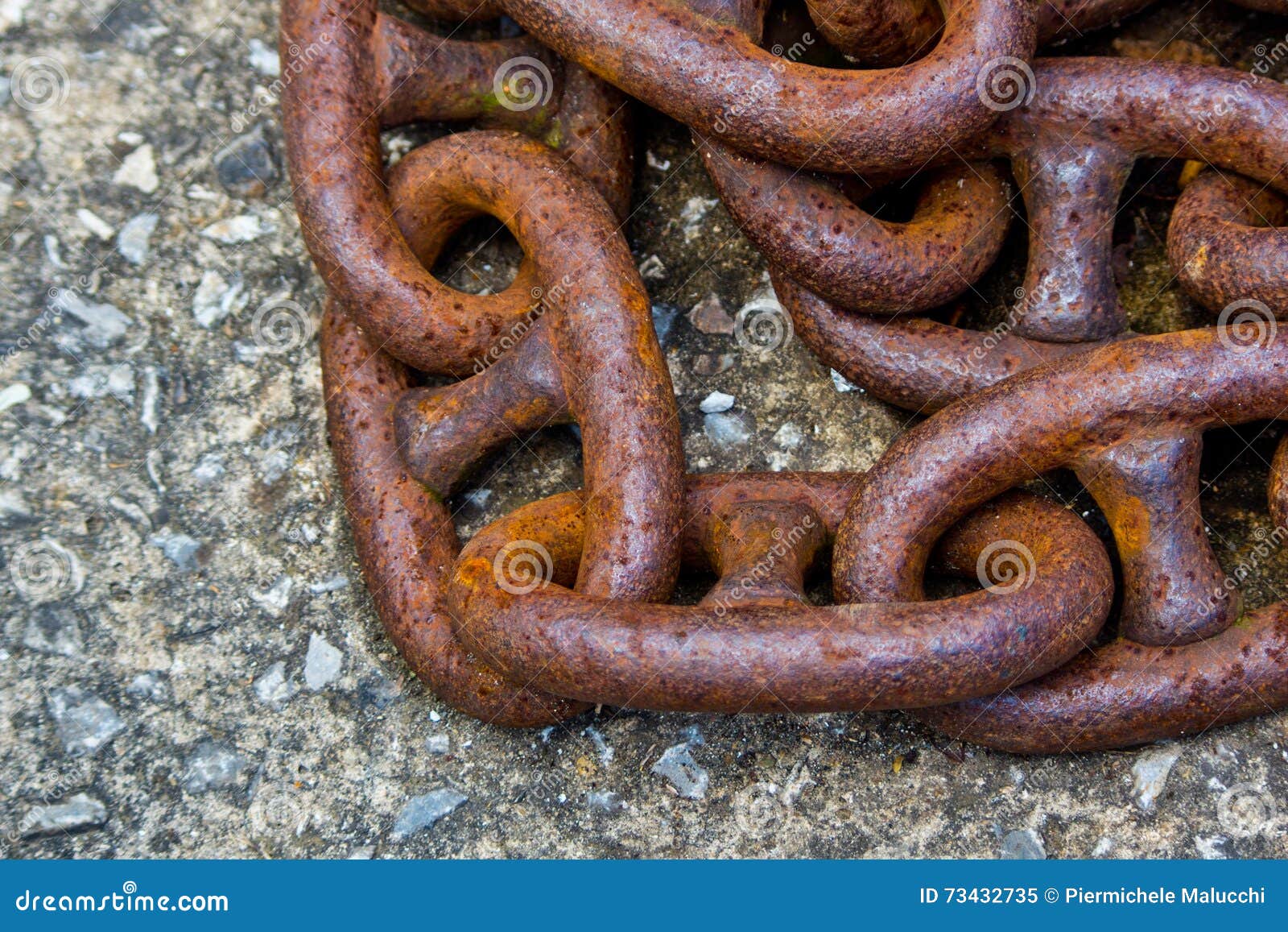 Old rusty iron chains stock image. Image of dirty, eroded - 73432735