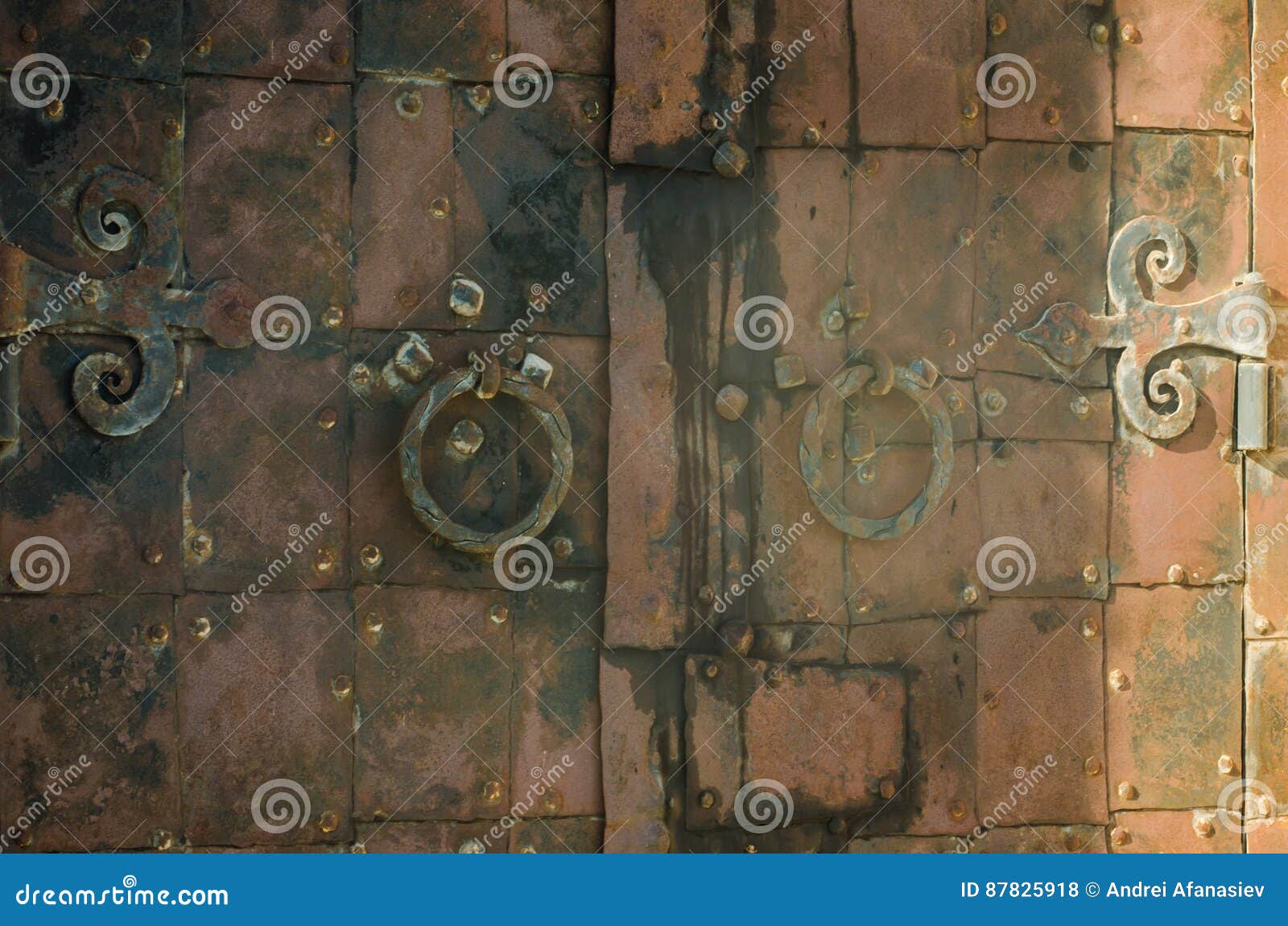 Old rusty iron door forged stock photo. Image of forge - 87825918