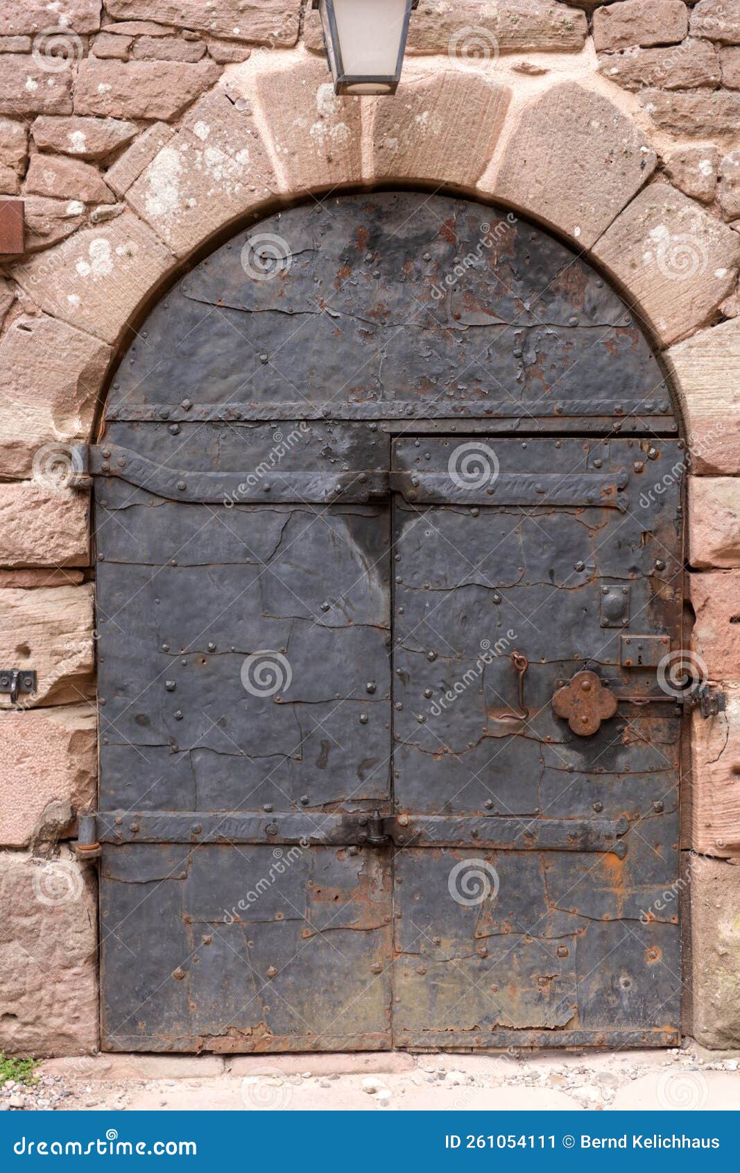 Old Iron Door of the Medieval Castle Stock Image - Image of building ...