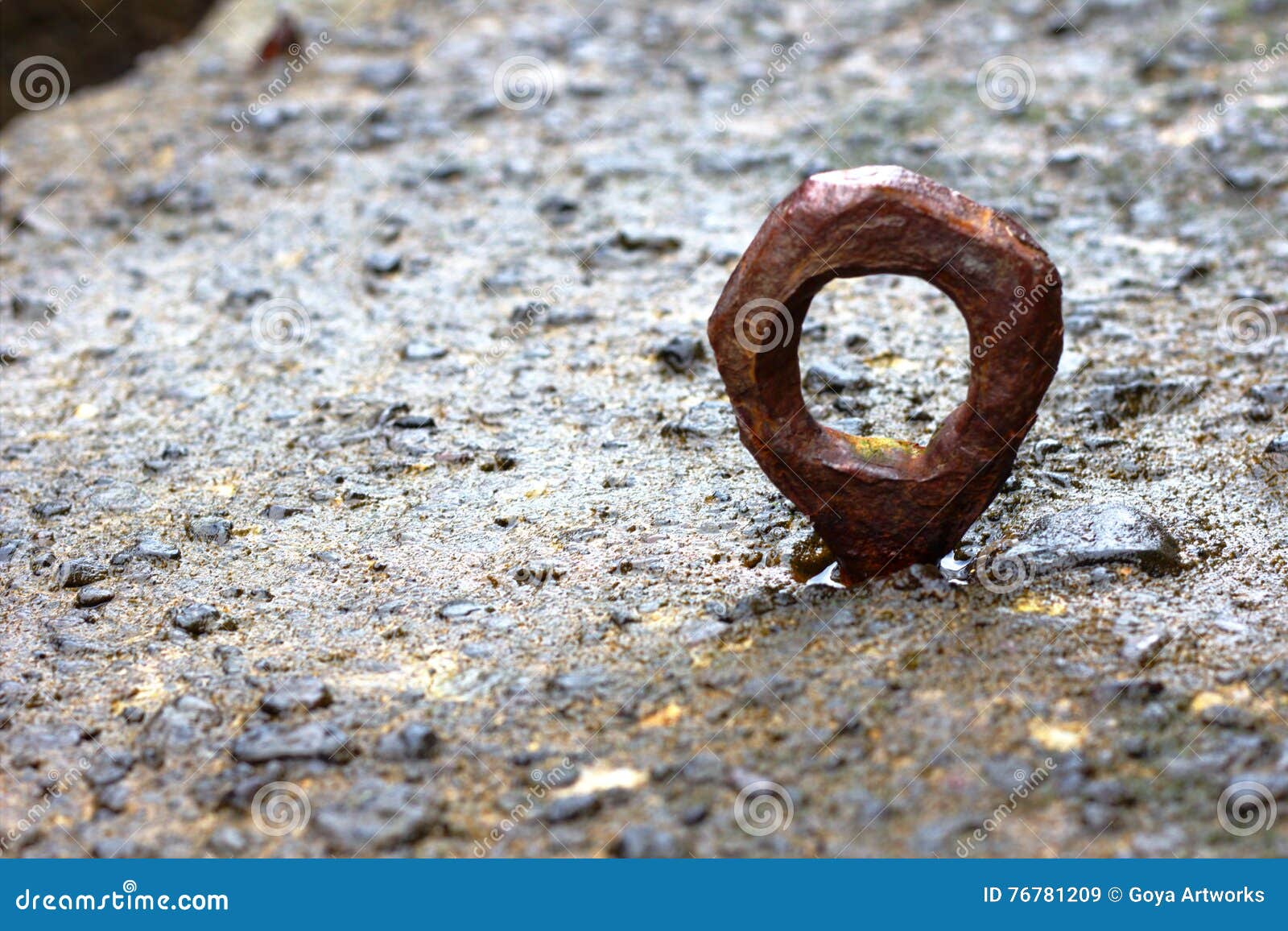 An old rusty iron ring stock image. Image of boat, rust - 76781209