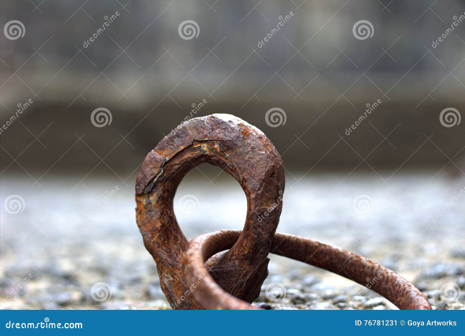An old rusty iron ring stock image. Image of metallic - 76781231