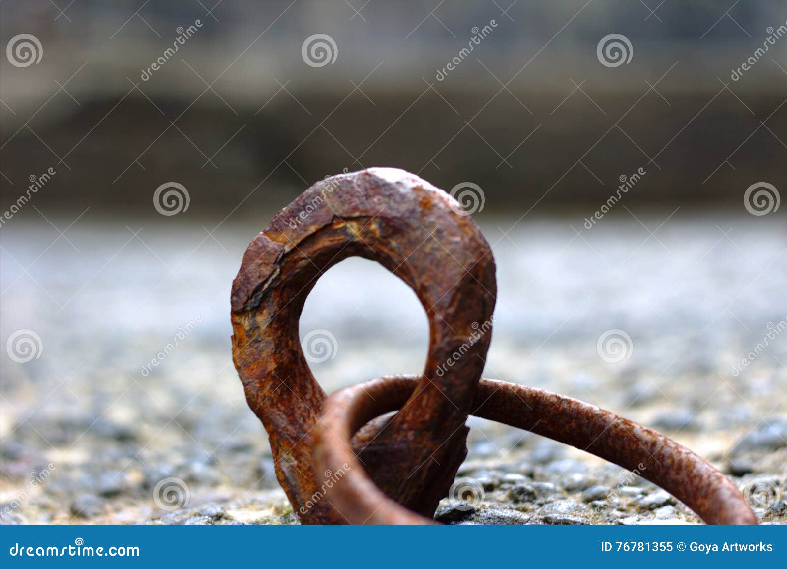 An old rusty iron ring stock image. Image of connection - 76781355