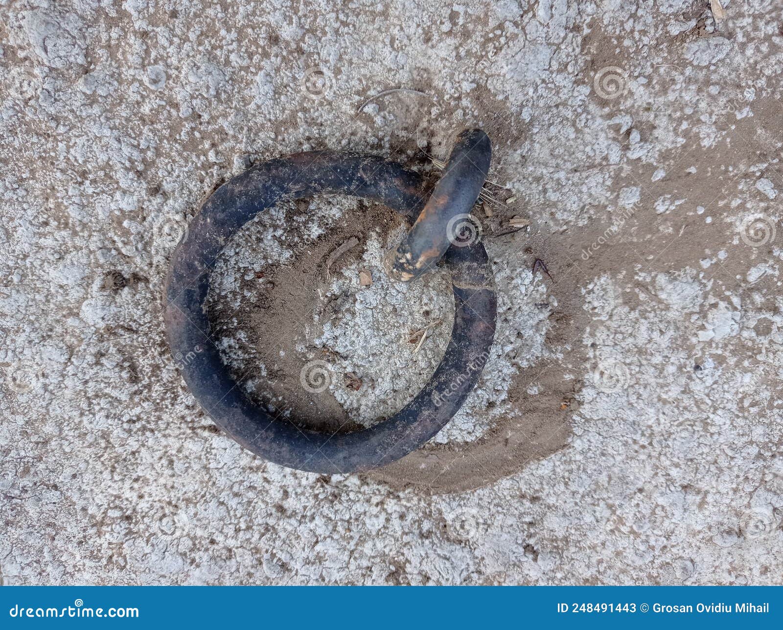Old and Rusty Iron Ring from a Tombstone Stock Image - Image of iron ...